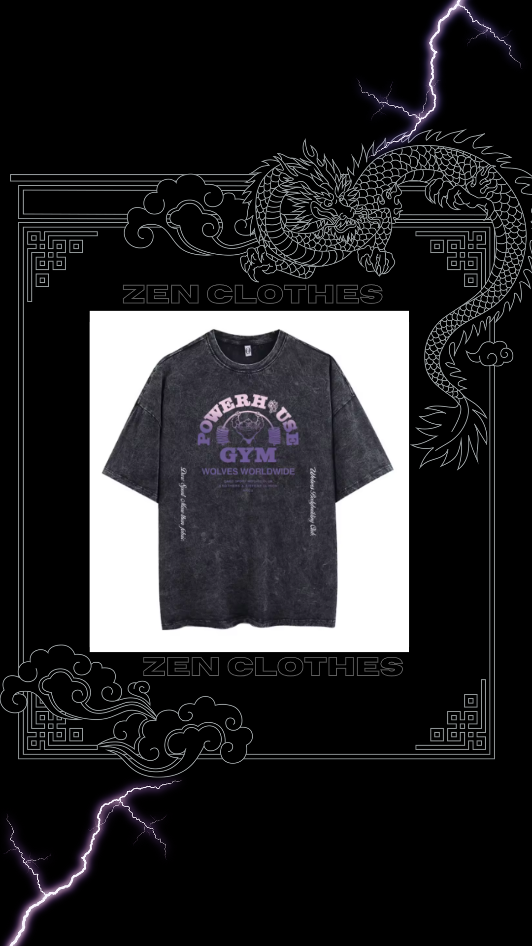 Polera Oversize "Power House Gym" – Zen Store